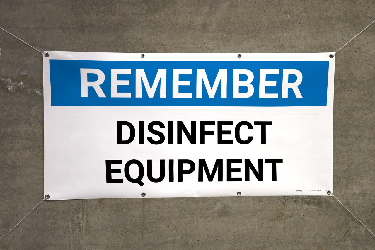 Remember: Disinfect PPE - Banner | Creative Safety Supply