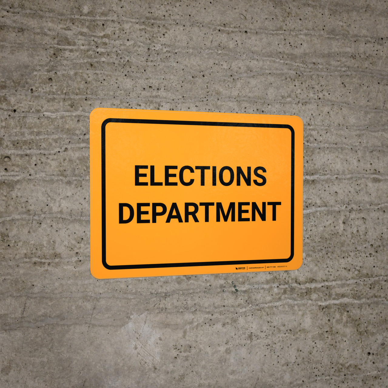 Elections Department Landscape - Wall Sign