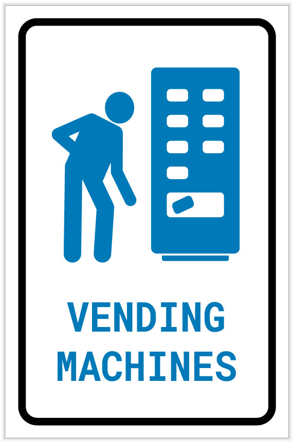 Vending Machines with Icon Portrait - Label | Creative Safety Supply