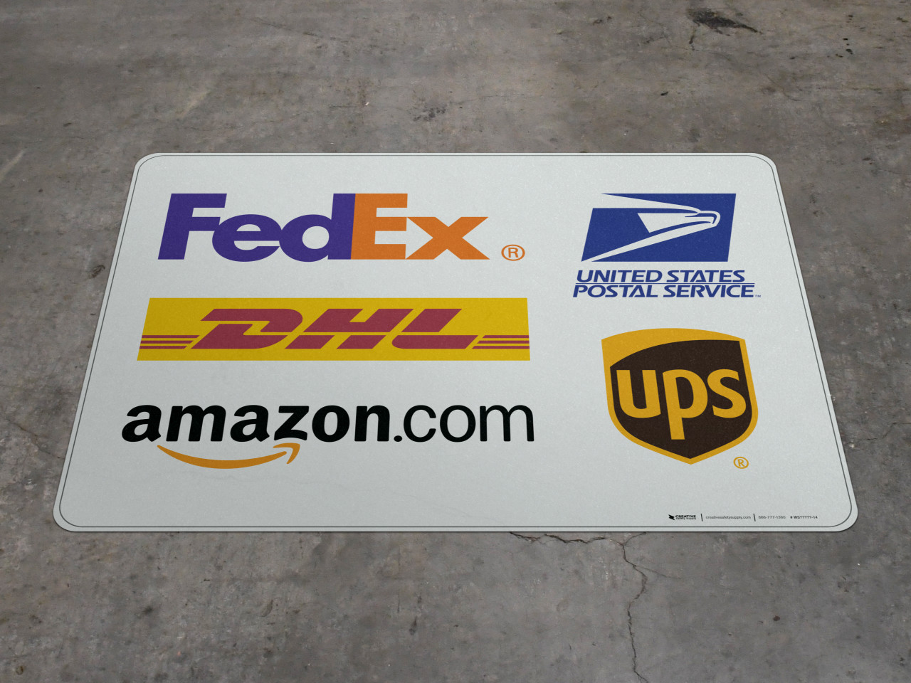 FedEx DHL Amazon United States Postal Service UPS Logos Landscape ...