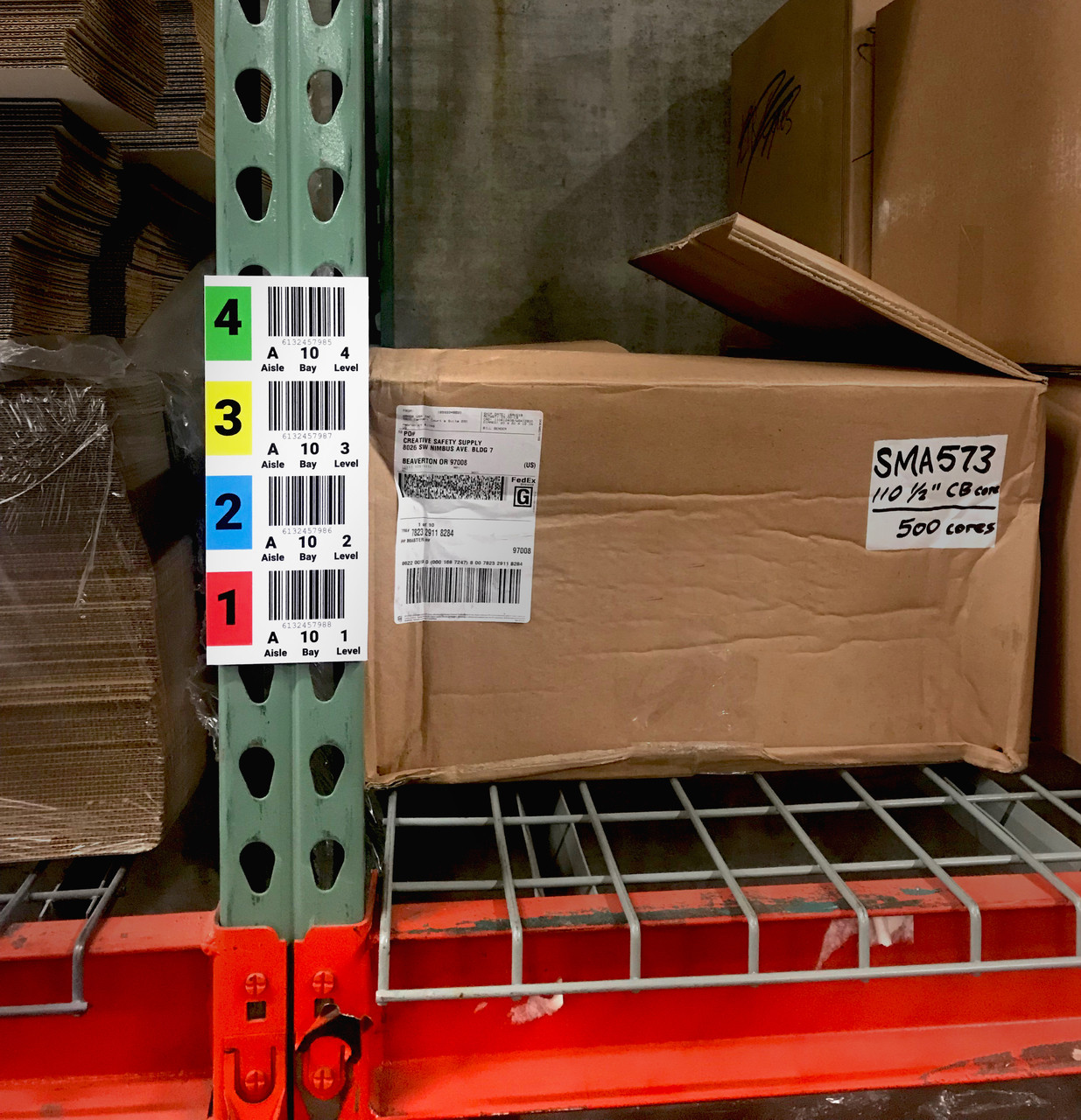 Custom Totem Pole Rack Labels | Creative Safety Supply