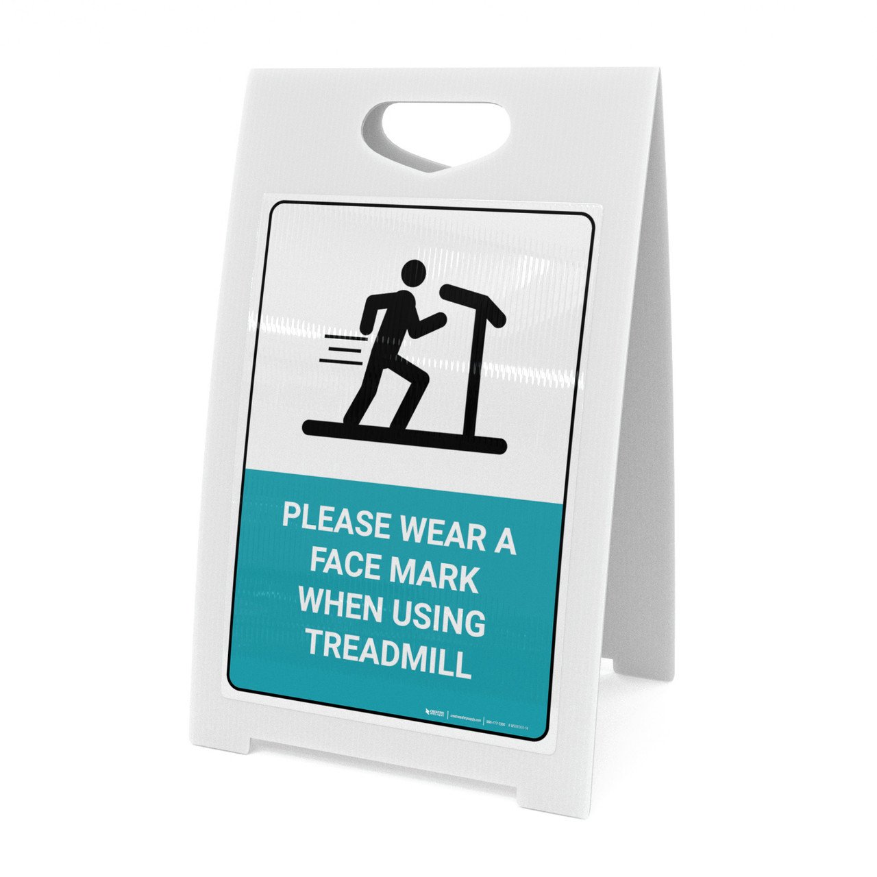Please Wear a Face Mark When Using Treadmill - A-Frame Sign | Creative ...