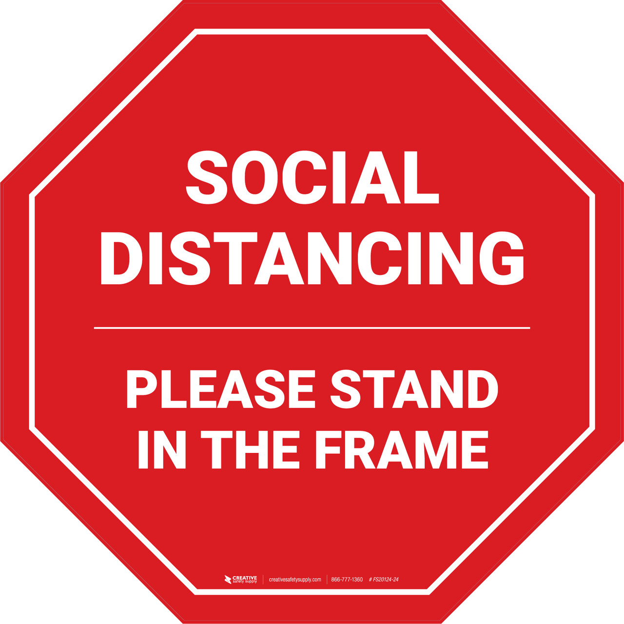 Social Distancing Please Stand In The Frame Stop