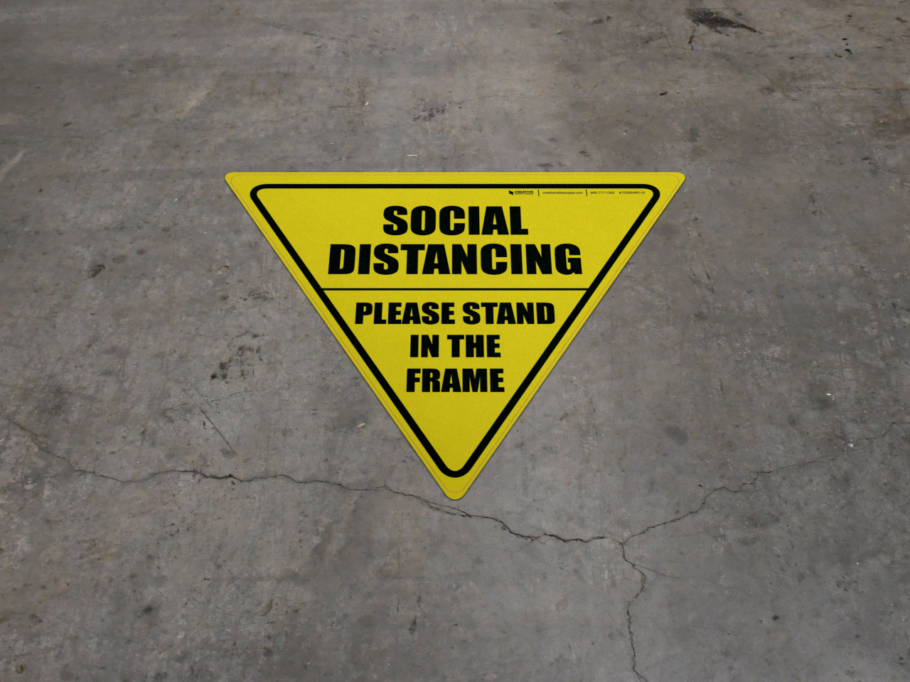 Social Distancing Please Stand In The Frame Yield
