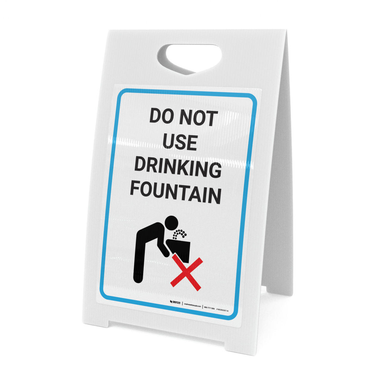 Do Not Use Drinking Fountain with Icon - A-Frame Sign | Creative Safety ...