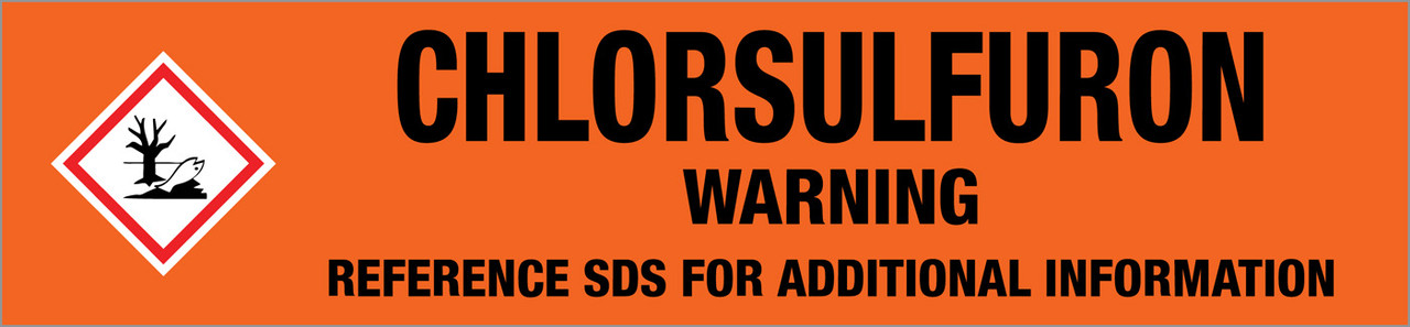 Chlorsulfuron [CAS# 64902-72-3] - GHS Pipe Marking Label