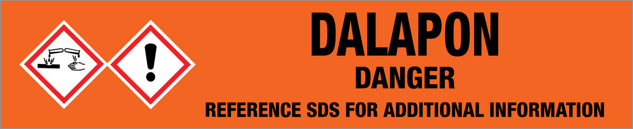 Dalapon [CAS# 75-99-0] - GHS Pipe Marking Label | Creative Safety Supply