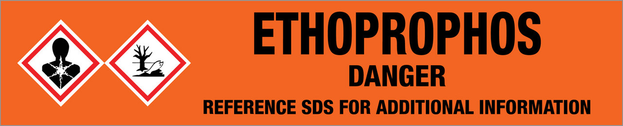 Ethoprophos [CAS# 13194-48-4] - GHS Pipe Marking Label