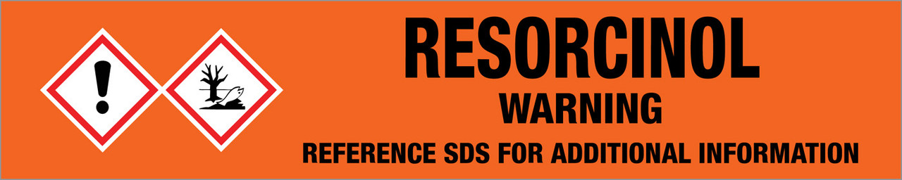 Resorcinol [CAS# 108-46-3] - GHS Pipe Marking Label | Creative Safety ...