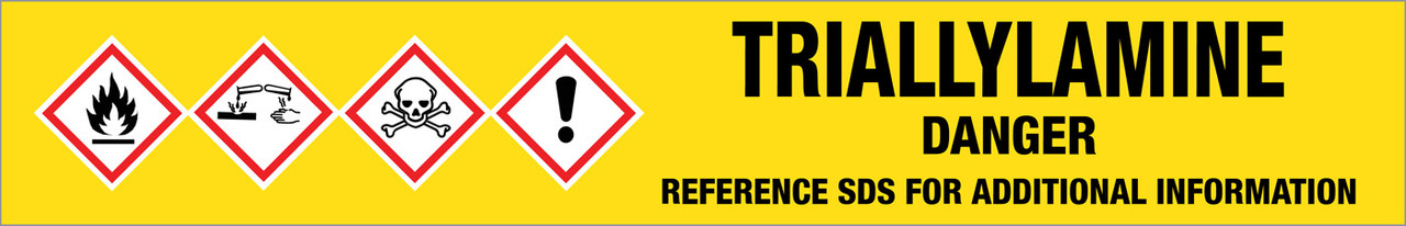 Triallylamine [CAS# 102-70-5] - GHS Pipe Marking Label