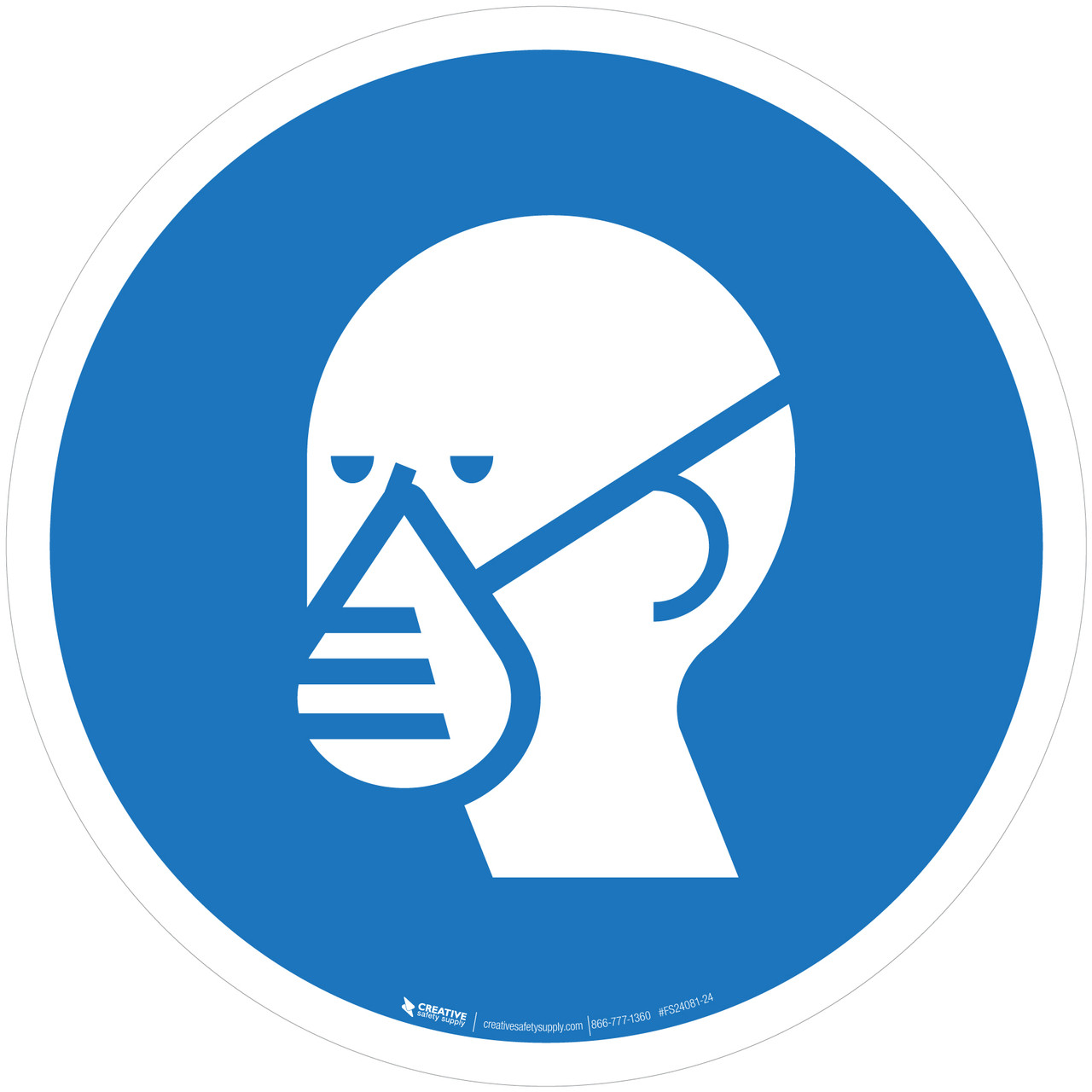 Wear a Mask Mandatory - ISO Floor Sign