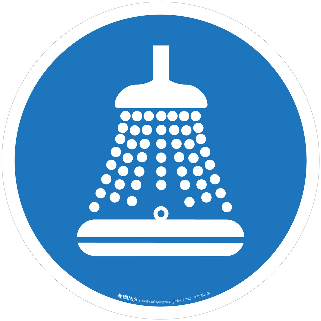 Start Water Spray in Launch Sequence Mandatory - ISO Floor Sign