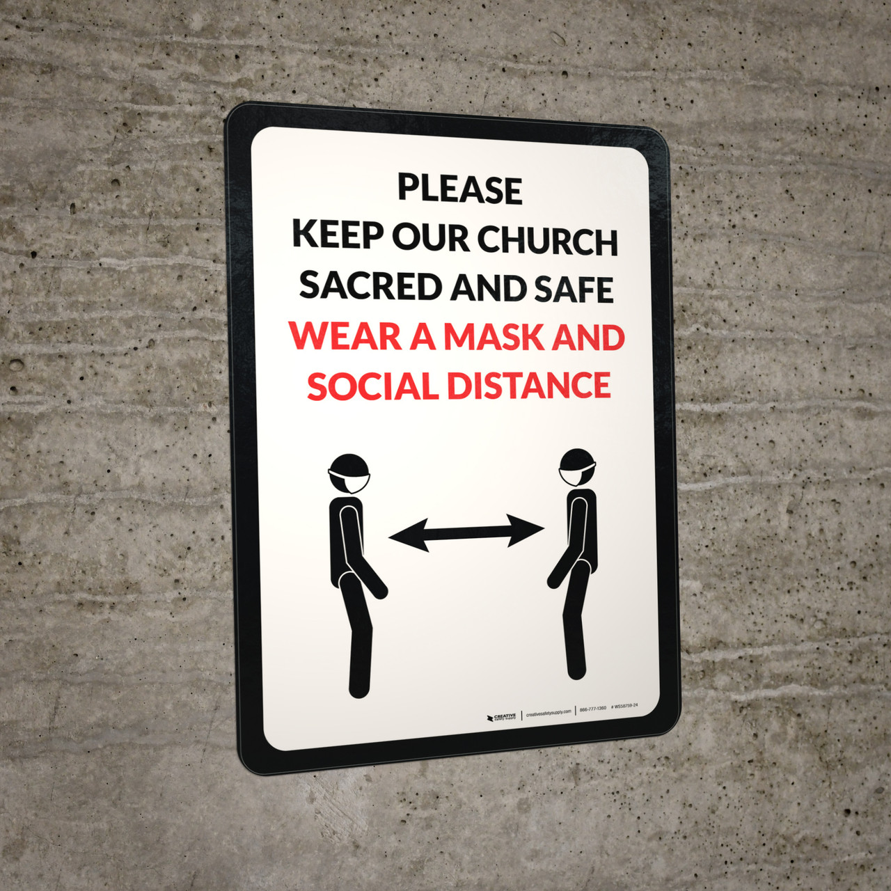 Please Keep Our Church Sacred And Safe - Wear A Mask And Social ...