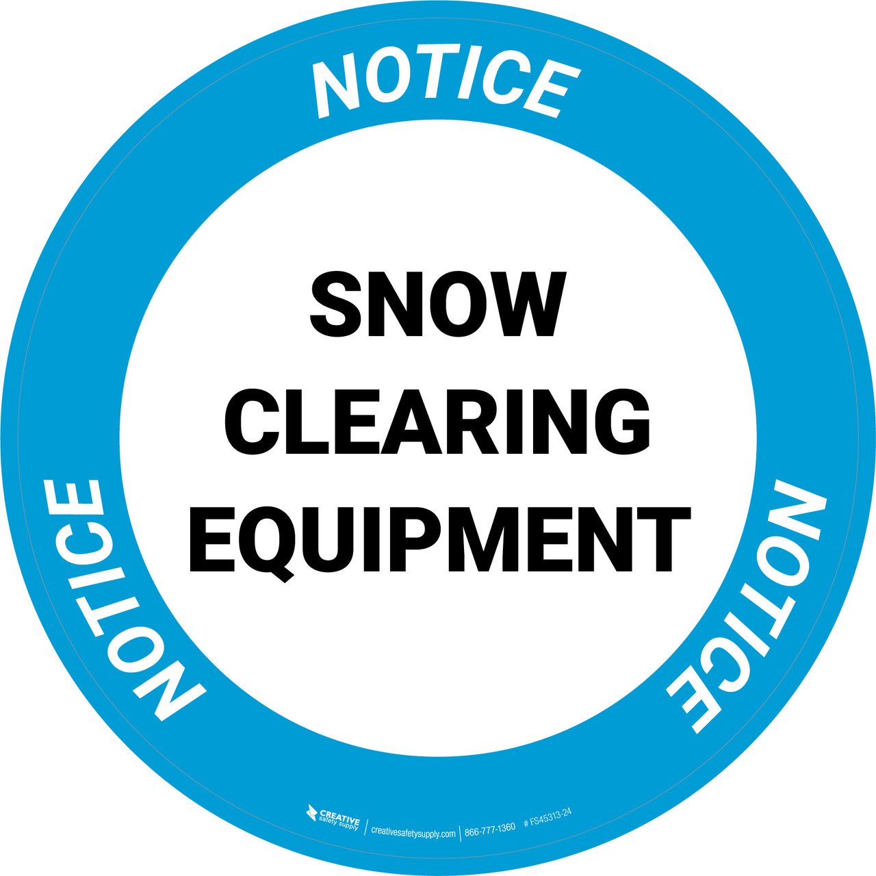Notice: Single File 6 Ft Apart with Icon Circular - Floor Sign