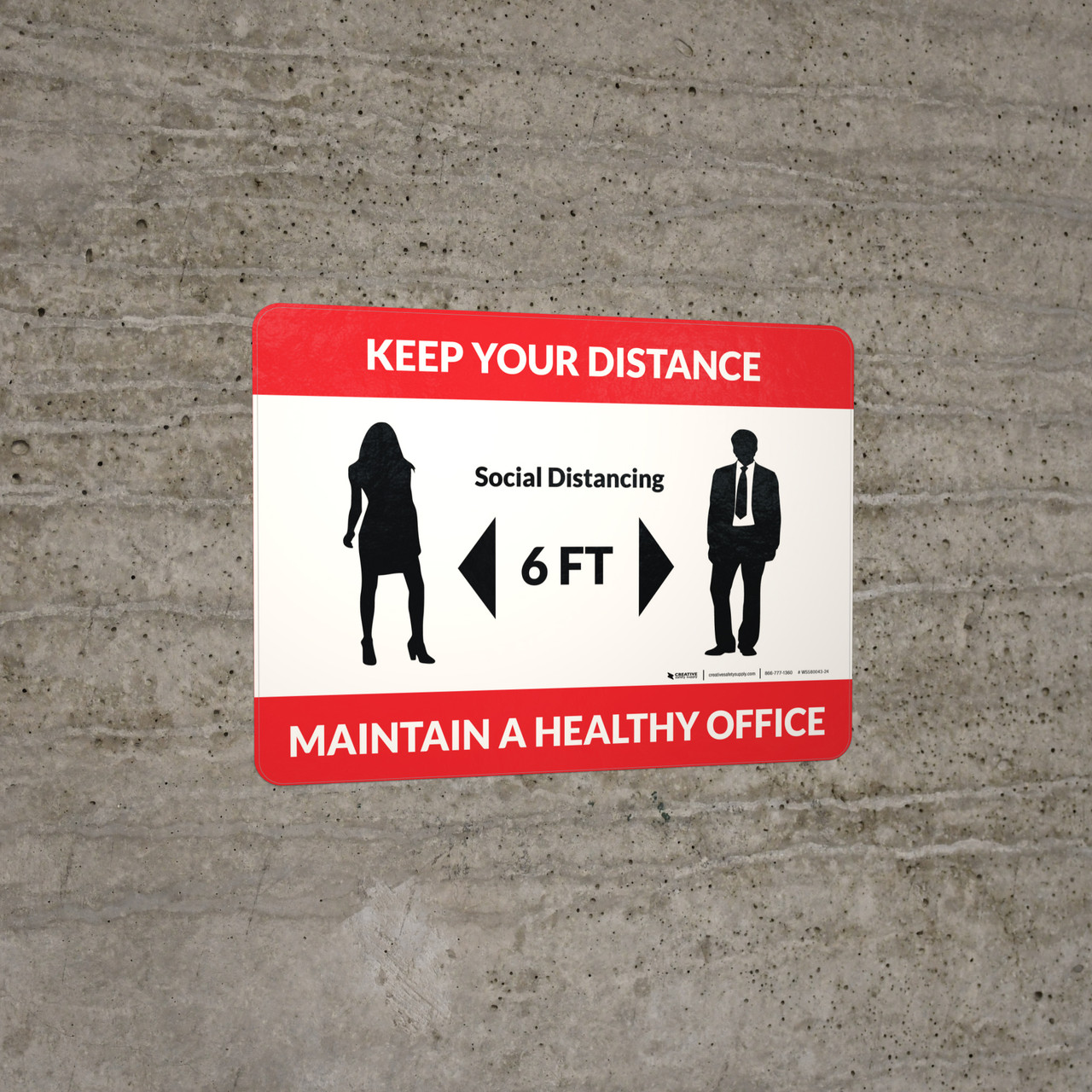 Keep Your Distance - Maintain a Healthy Office with Icon Red Landscape ...