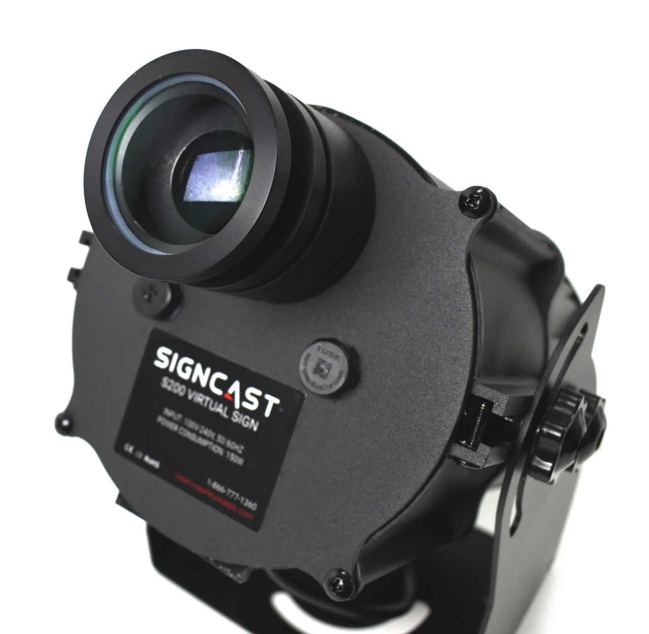 One Way Pointing Hand Green - SignCast™ S200 Virtual Sign