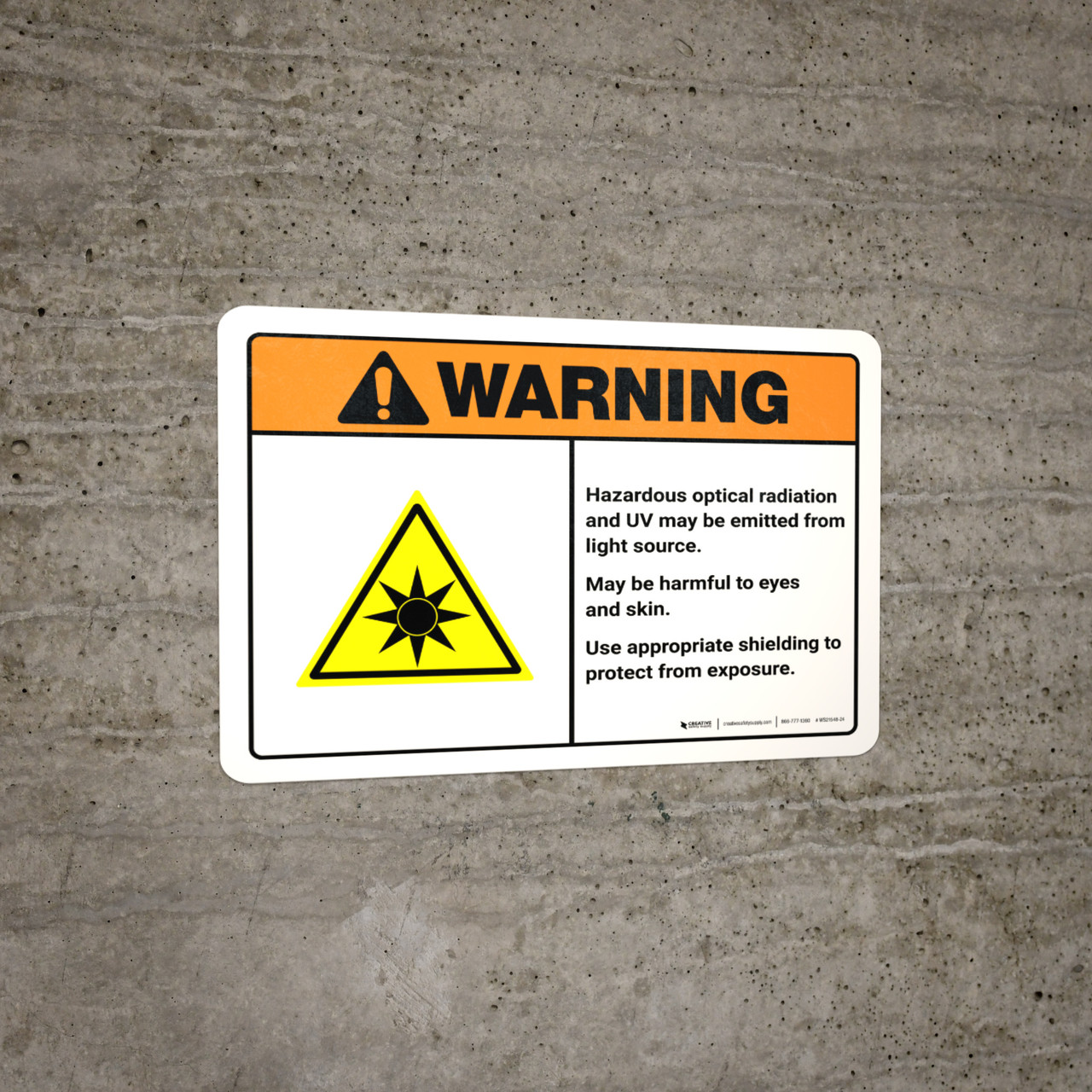 Warning: ISO Hazardous Optical Radiation - May be Harmful to Eyes and ...
