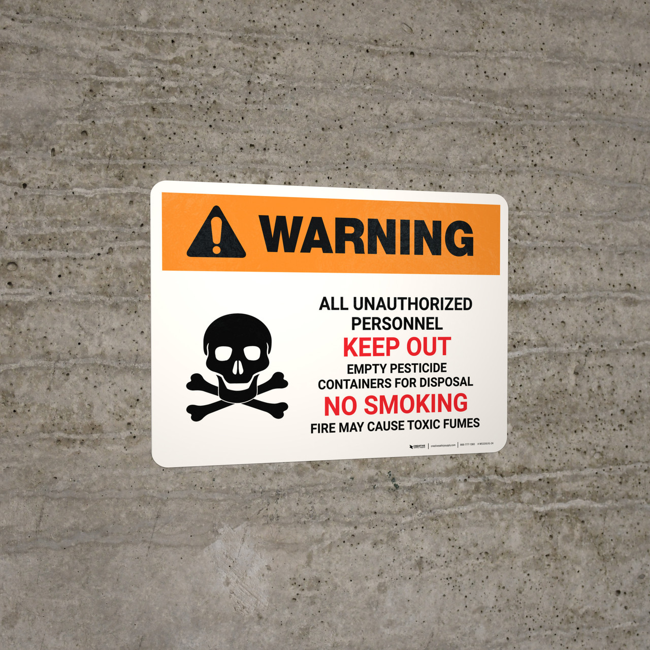 Warning: Unauthorized Personnel Keep Out - Empty Pesticide Containers ...