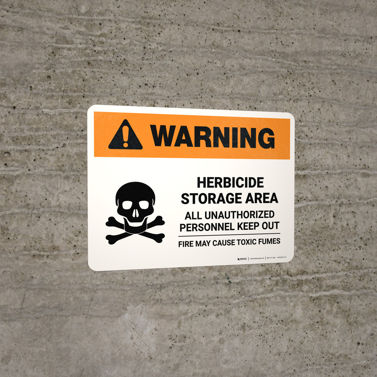 Warning: Herbicide Storage Area - All Unauthorized Personnel Keep Out ...