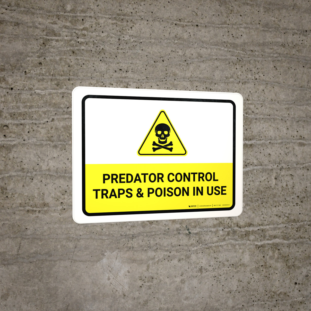 Predator Control - Traps And Poison In Use with Hazard Icon Landscape ...
