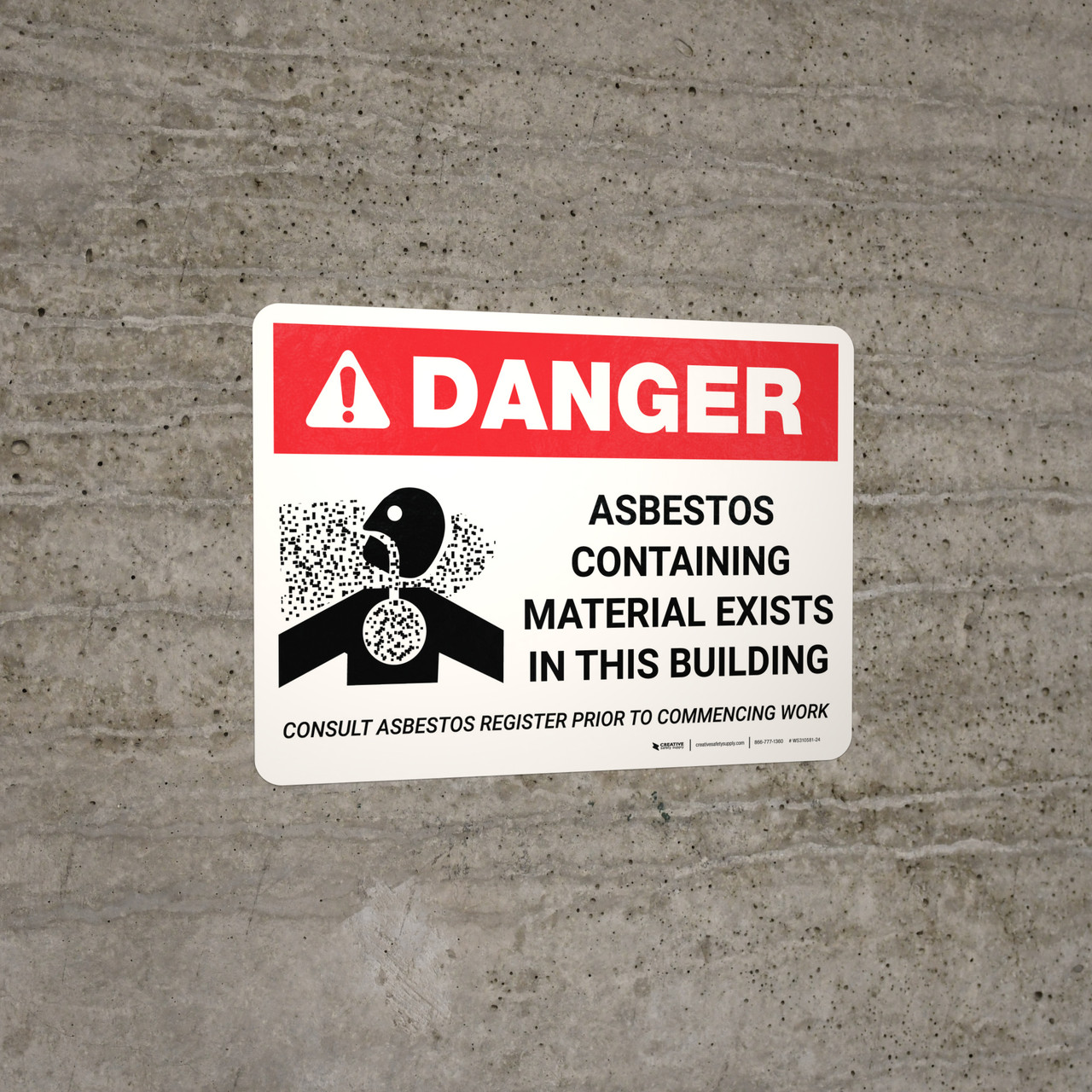 Danger: Asbestos Containing Material Exists in This Building Landscape ...