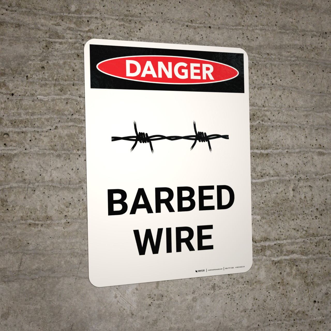 barbed wire signs