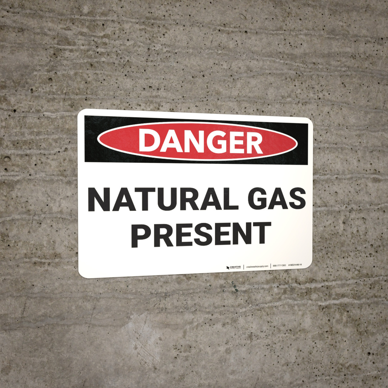 Danger: Natural Gas - Wall Sign