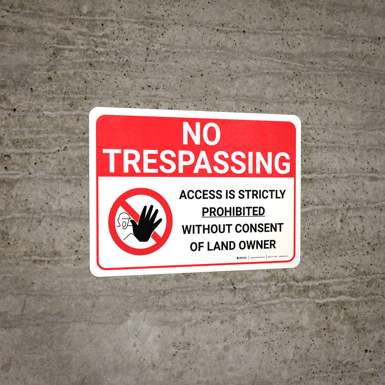 No Trespassing: Access Is Strictly Prohibited Landscape with Graphic ...
