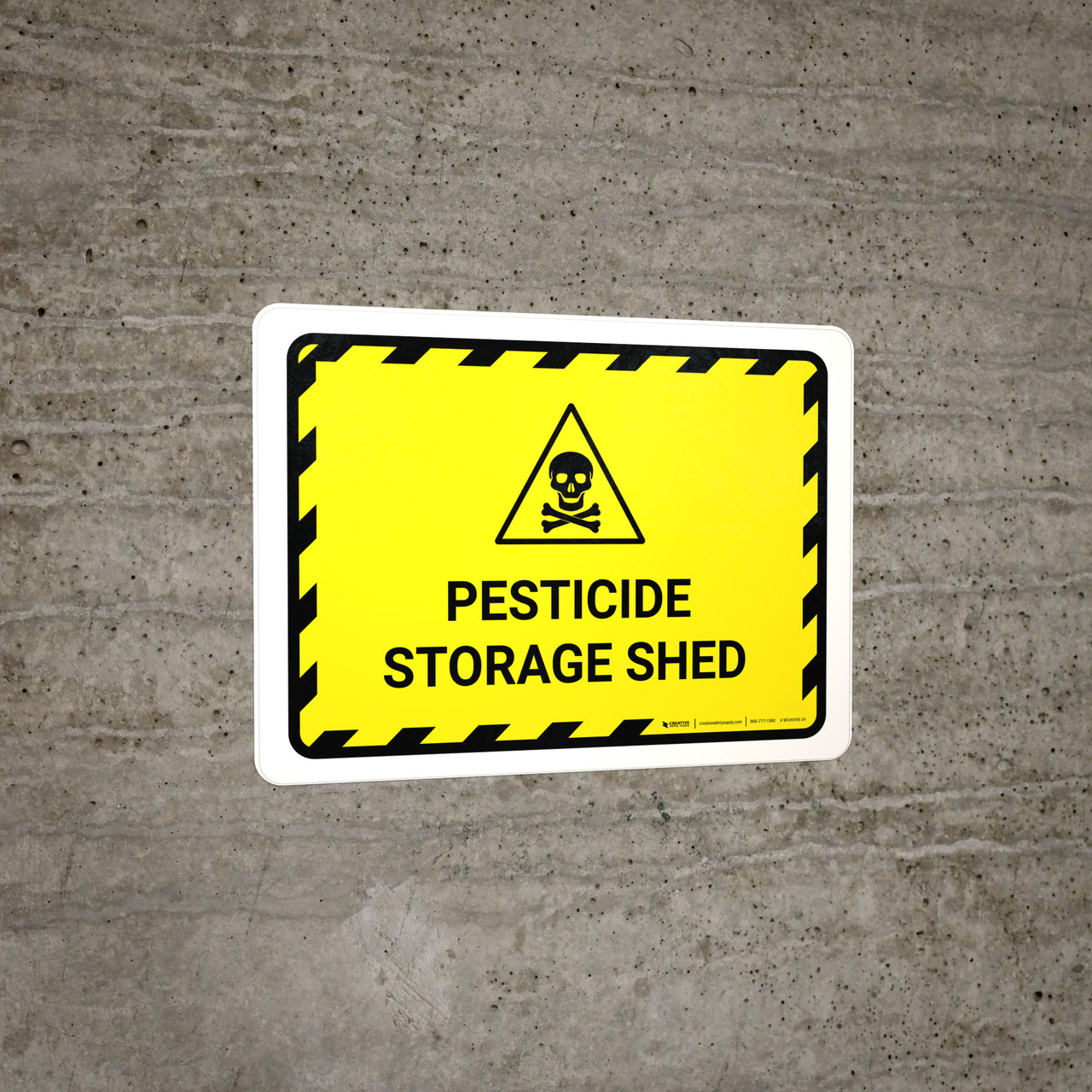 Pesticide Storage Shed Landscape - Wall Sign | Creative Safety Supply