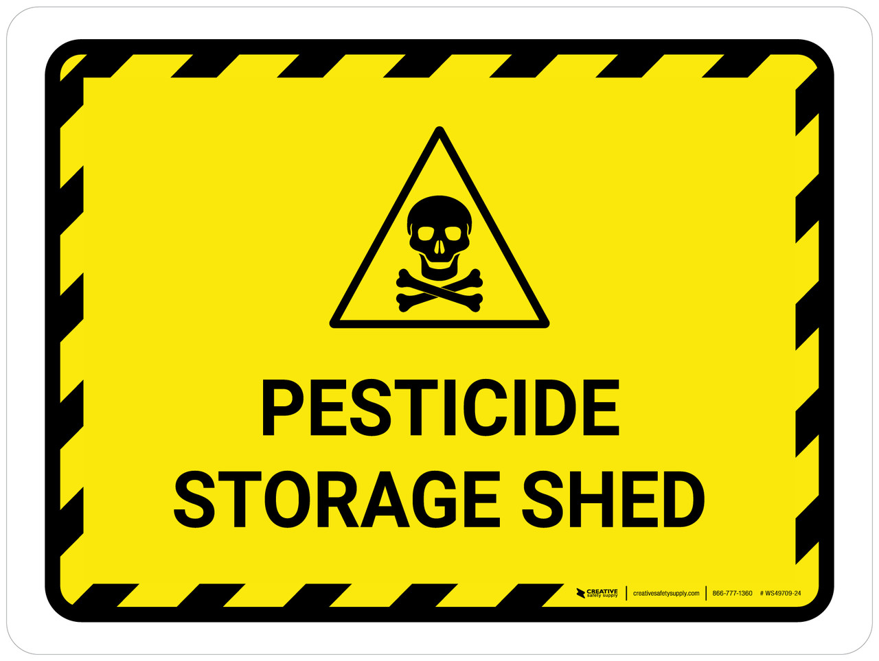 Pesticide Storage Shed Landscape - Wall Sign