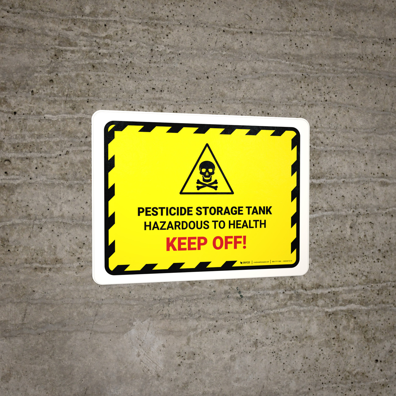 Pesticide Storage Tank Landscape - Wall Sign | Creative Safety Supply