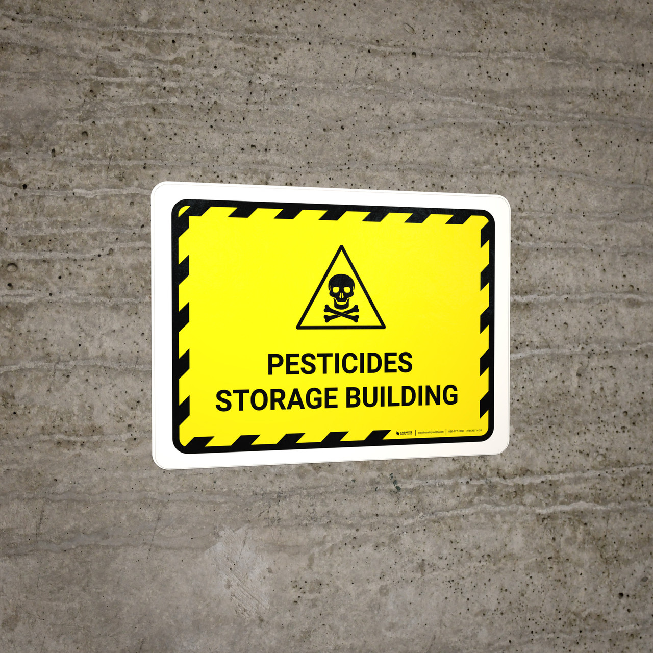Pesticides Storage Building Landscape - Wall Sign | Creative Safety Supply