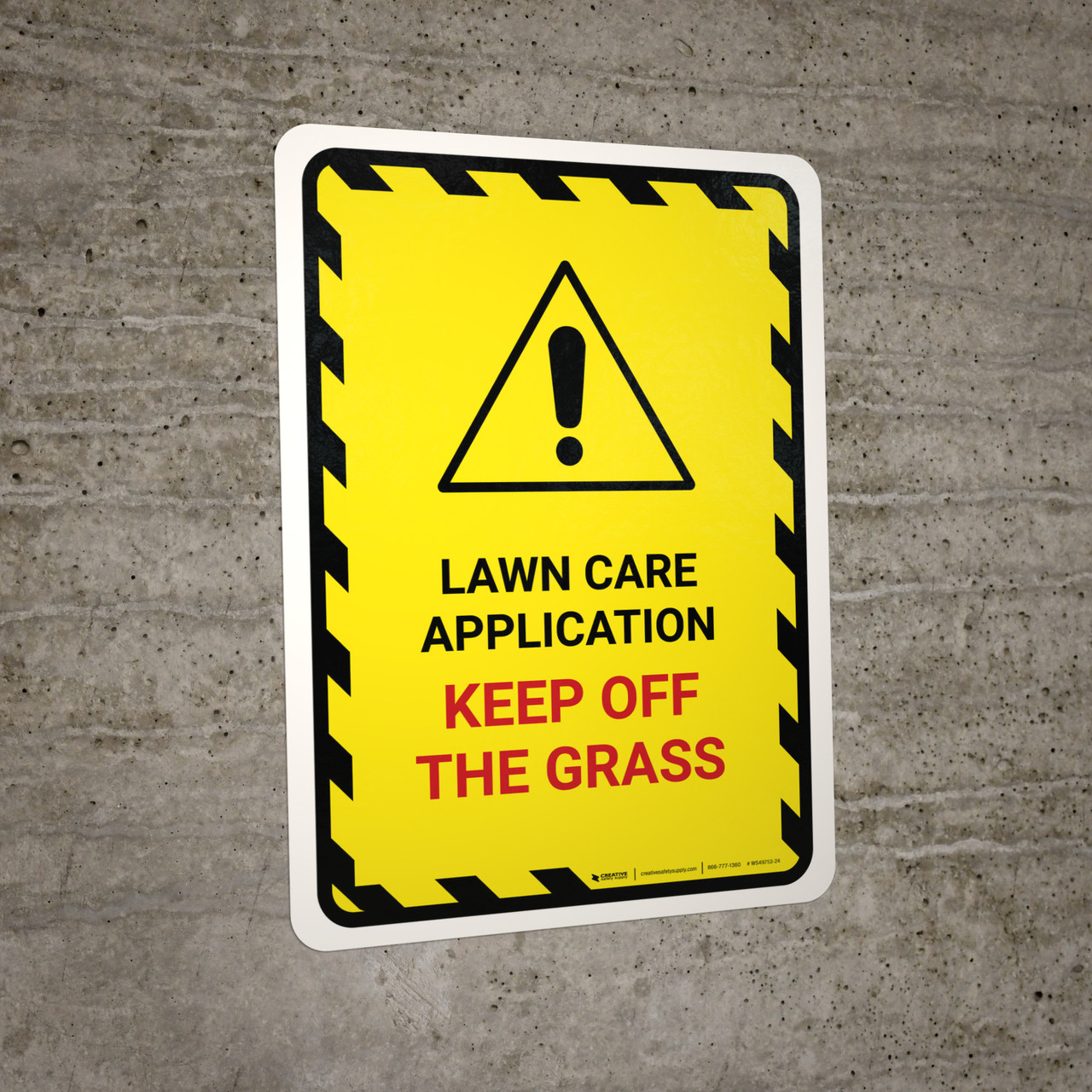 Lawn Care Application Portrait - Wall Sign