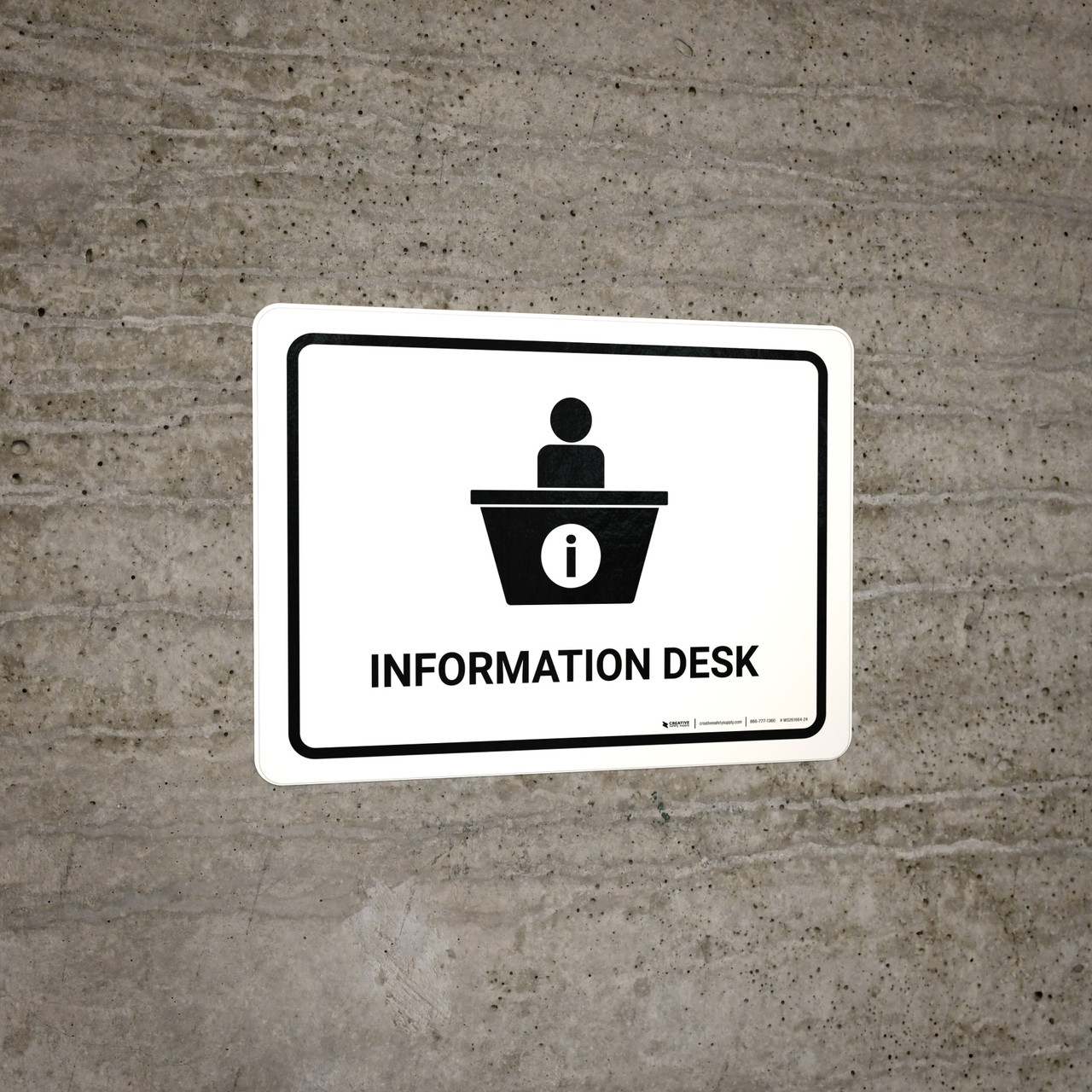 Information White Portrait - Wall Sign | Creative Safety Supply