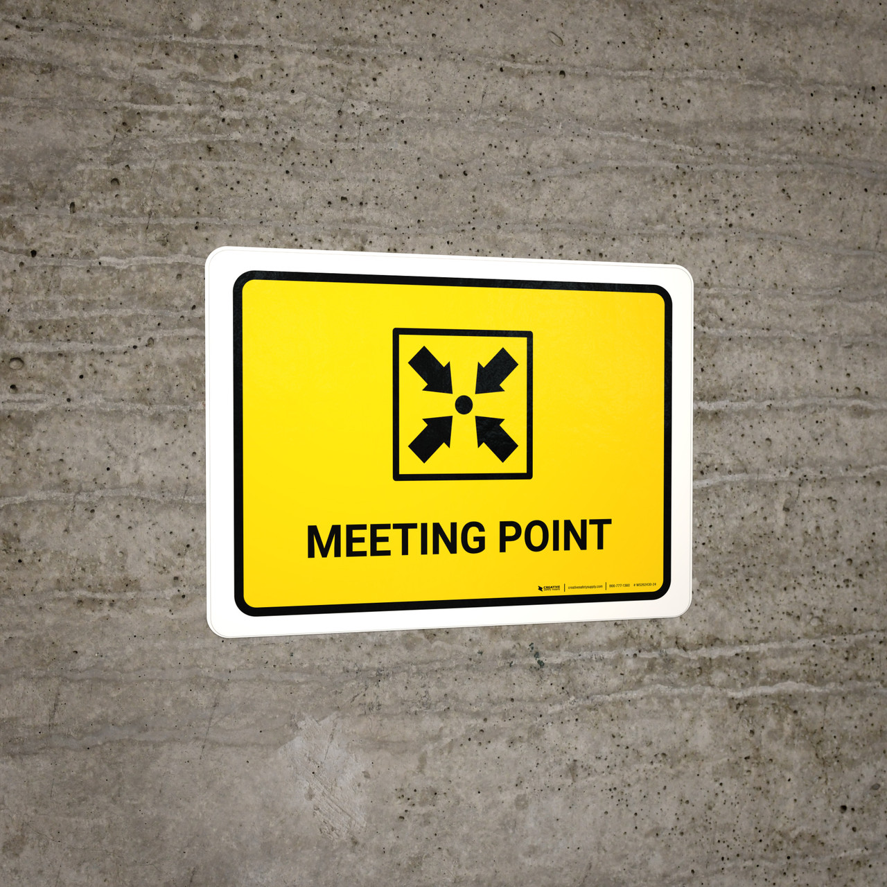 Meeting Point Yellow Landscape - Wall Sign | Creative Safety Supply