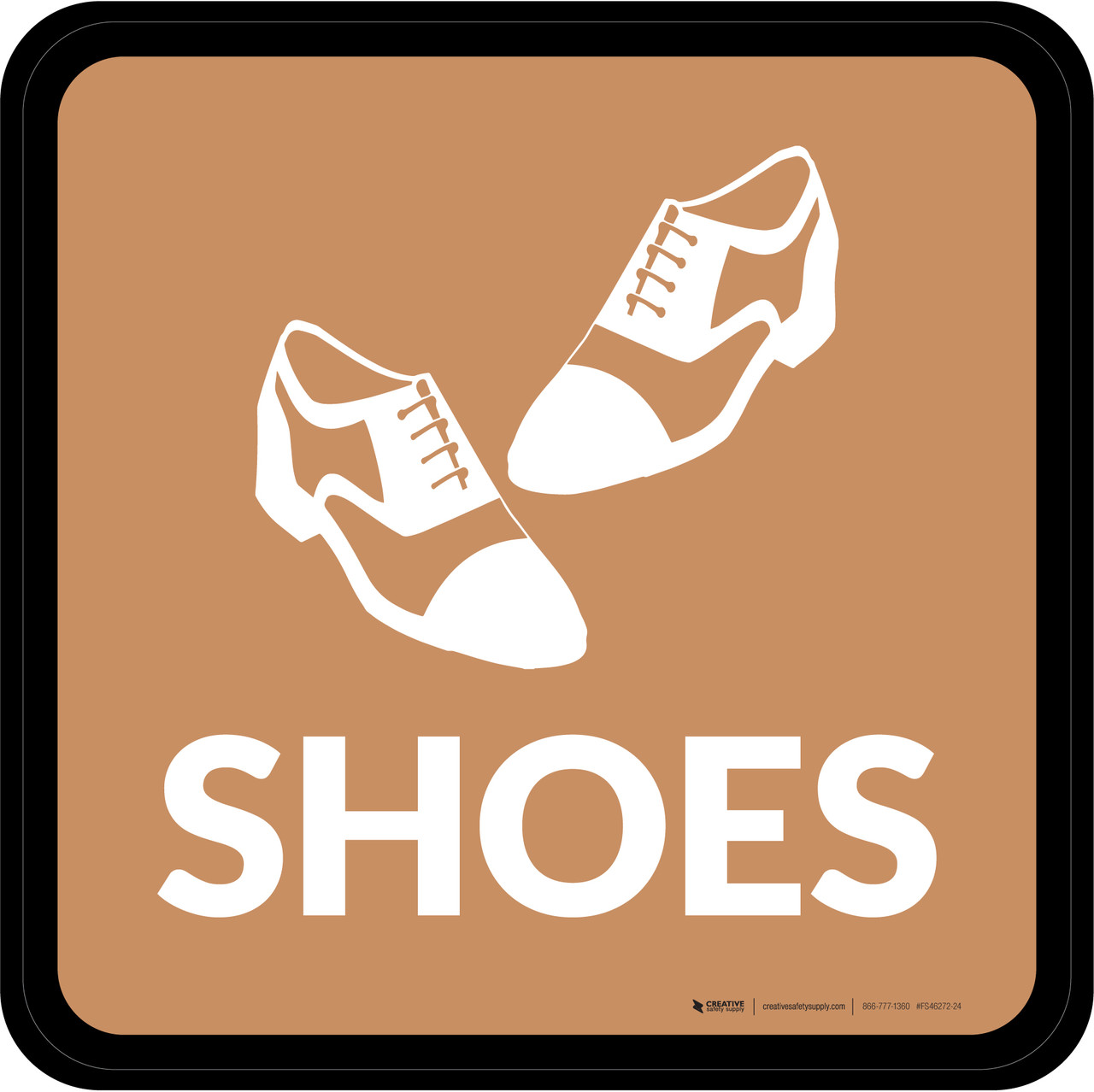 Shoes with Icon Square - Floor Sign