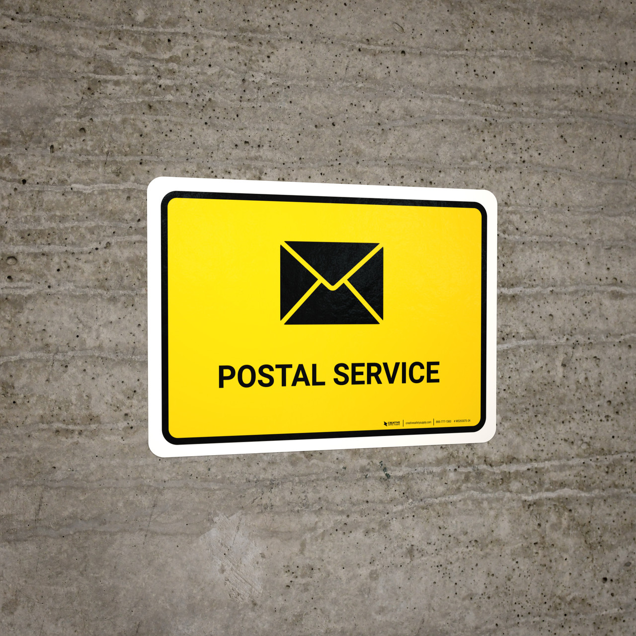 Postal Service Yellow Landscape - Wall Sign