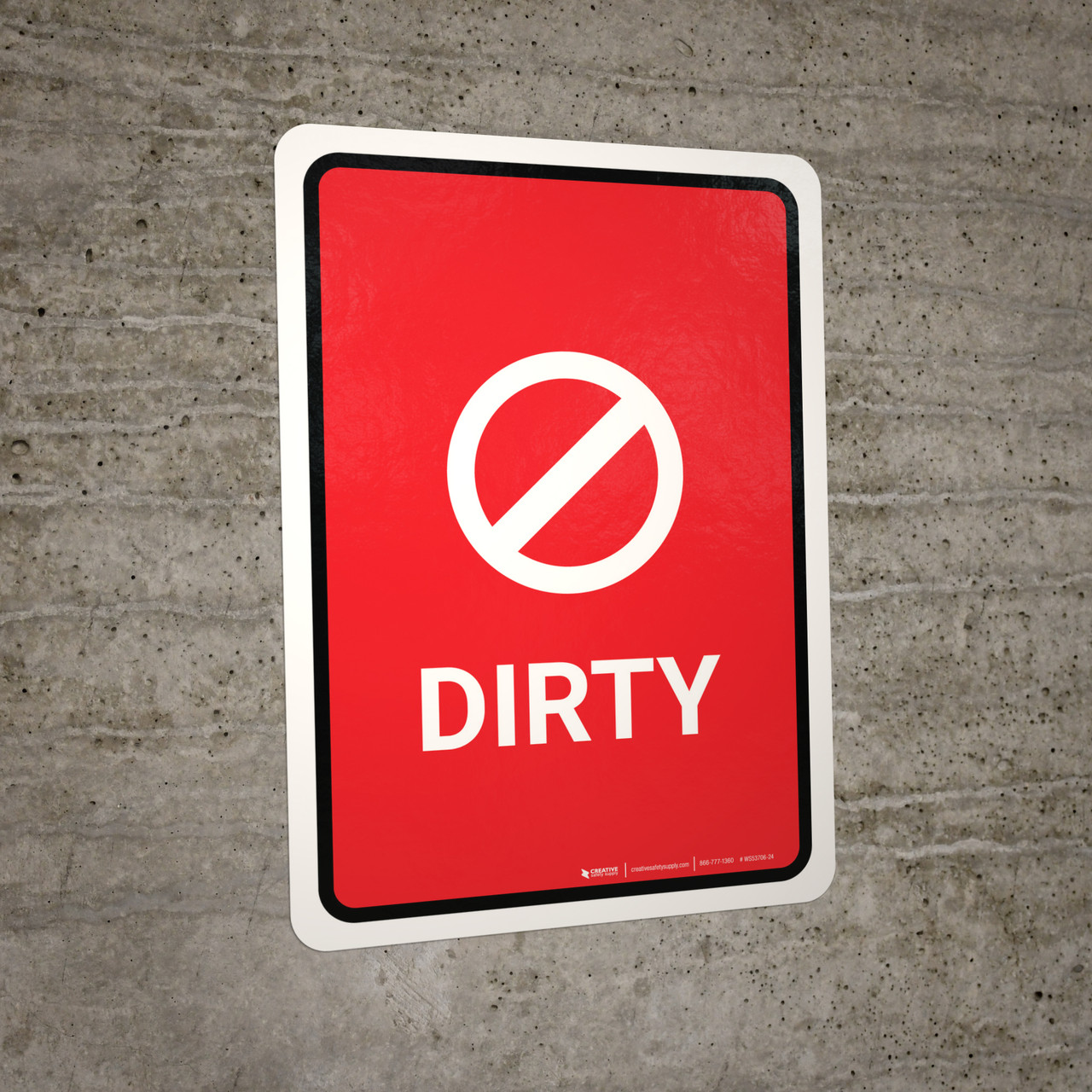 Dirty with Icon Portrait - Wall Sign