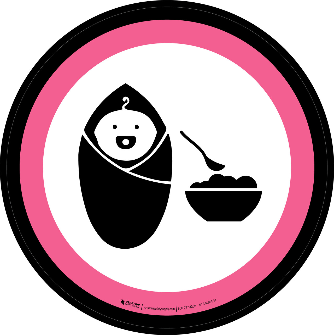 Baby Food & Supplies Graphic Circle - Floor Sign | Creative Safety Supply