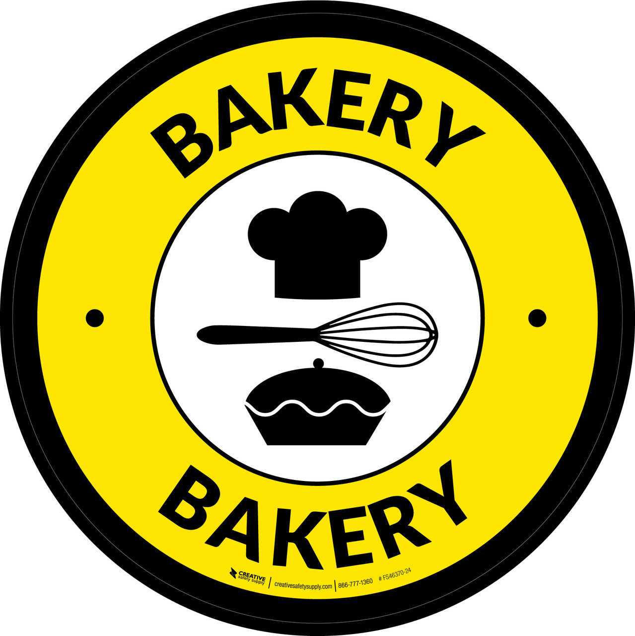 Bakery Retail Circle - Floor Sign | Creative Safety Supply