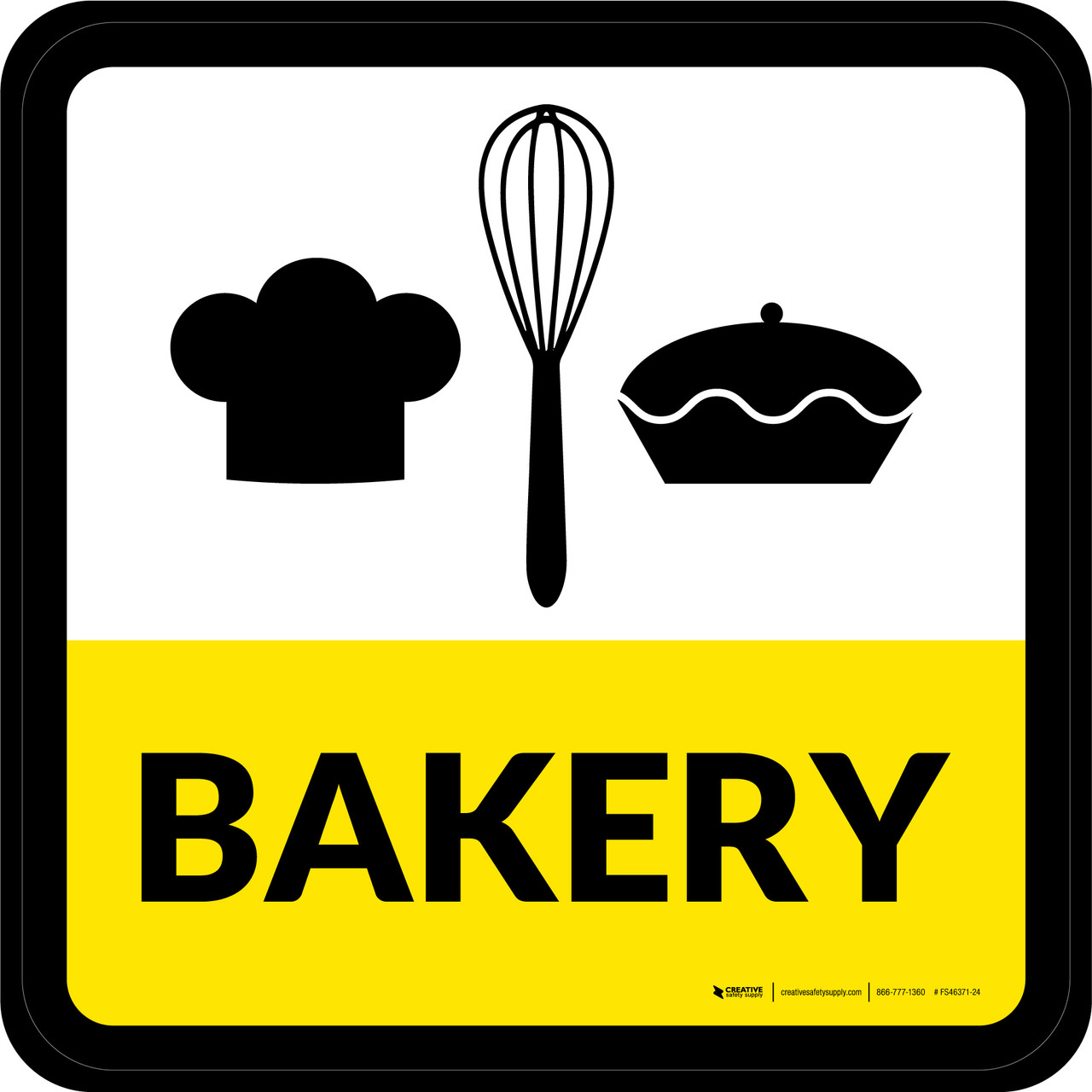 Bakery Square - Floor Sign | Creative Safety Supply