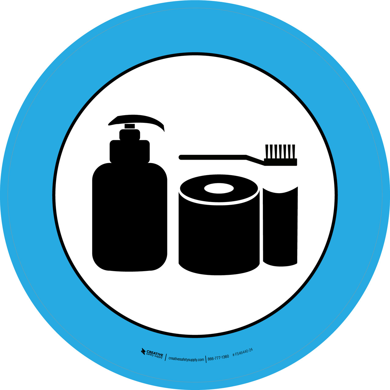 Personal Care Graphic Circle - Floor Sign