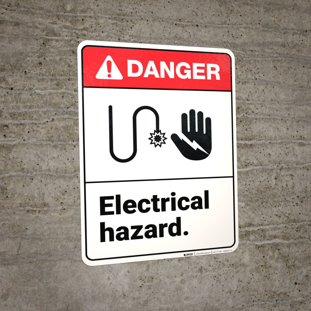 Danger: Electrical Hazard ANSI - Wall Sign