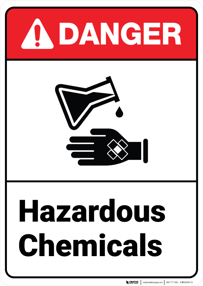 Hazardous Chemicals Sign