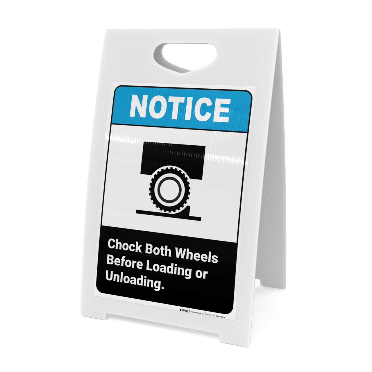 Notice: Chock Both Wheels Before Loading Unloading Wheel Chock Icon ...