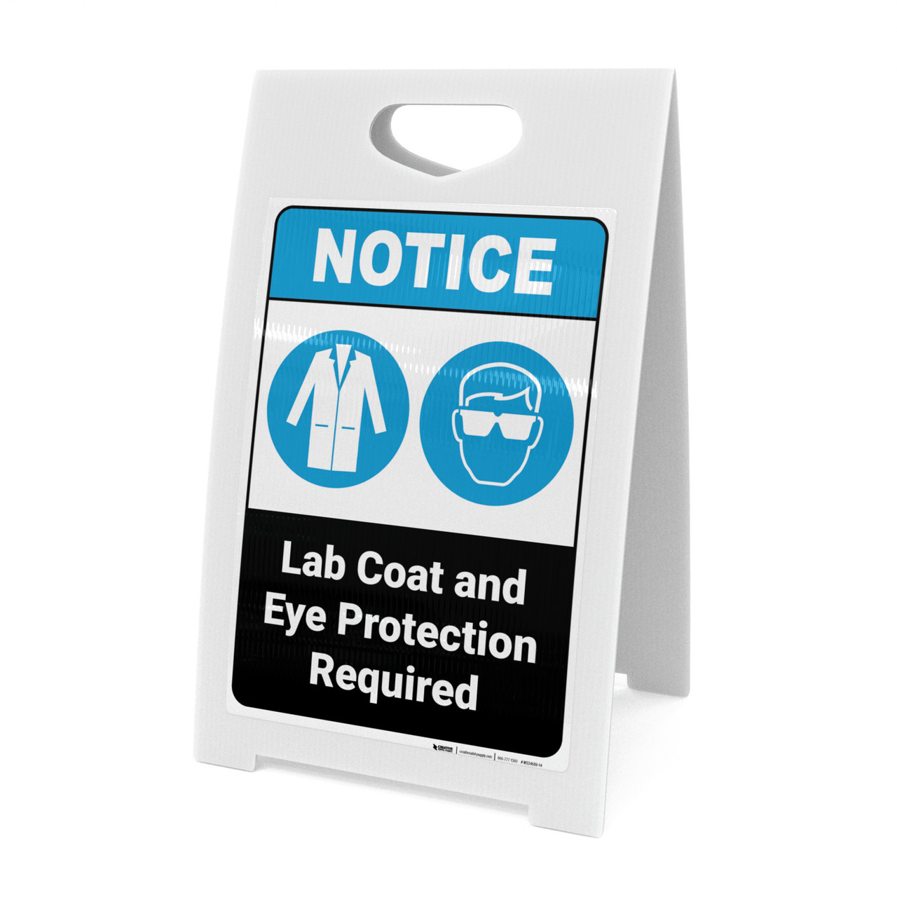 Notice: Lab Coat And Eye Protection Required with Labcoat Eye ...