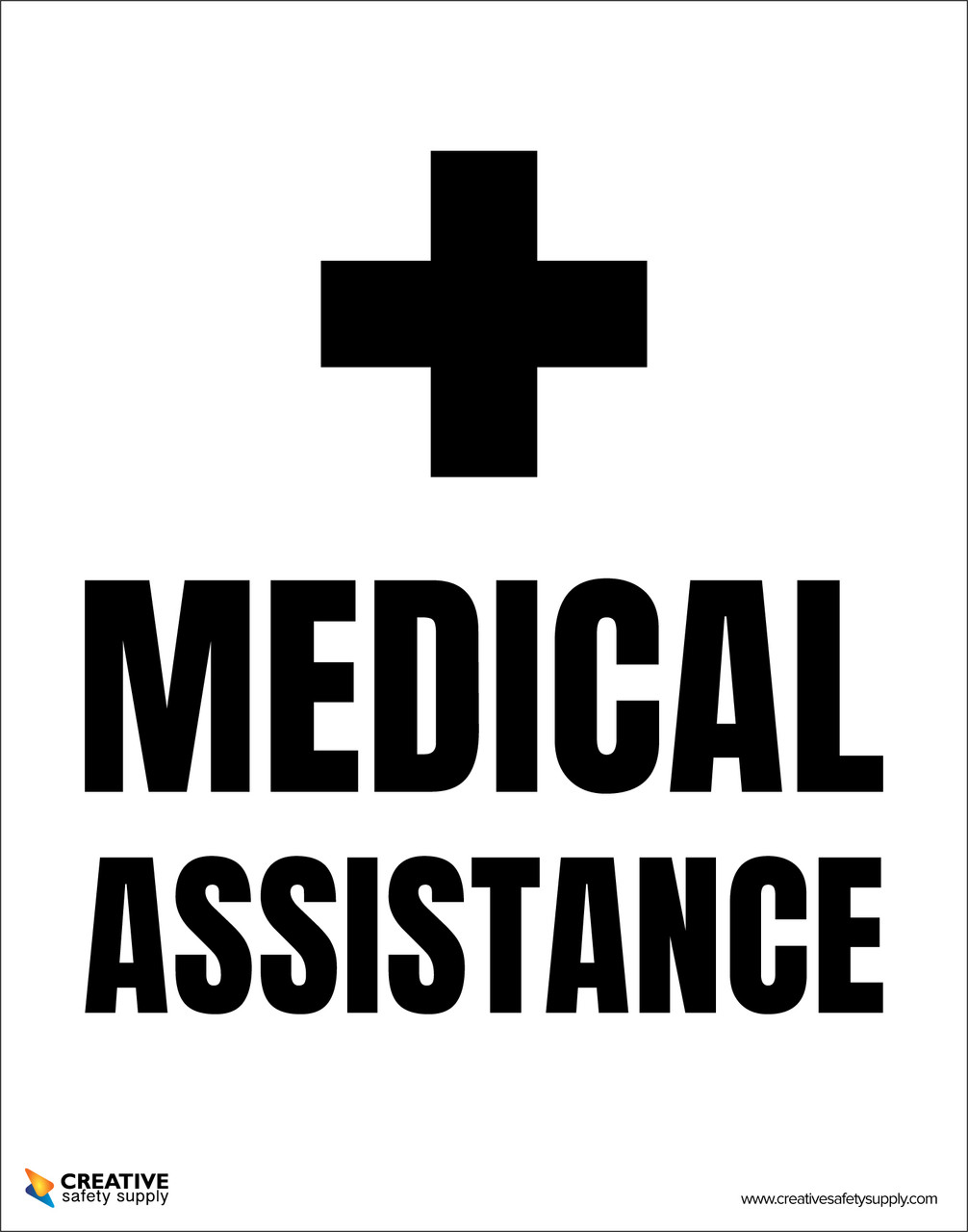 Medical Assistance (White) - Poster