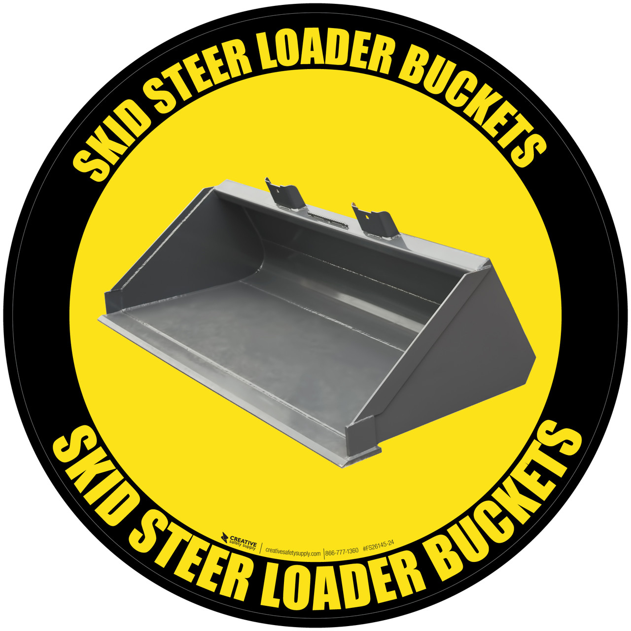 Skid Steer Loader Buckets - Floor Sign