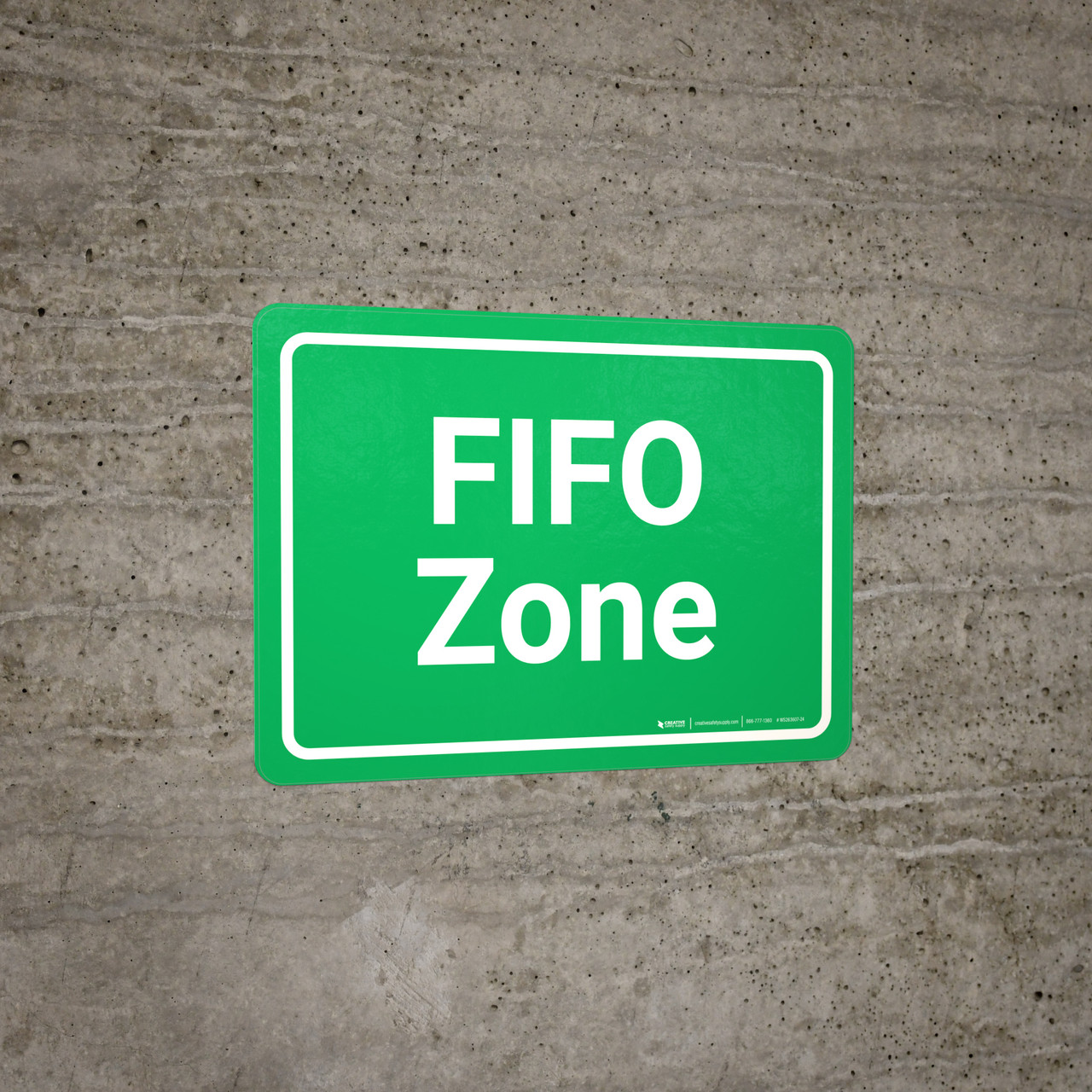 FIFO Zone Green Landscape - Wall Sign