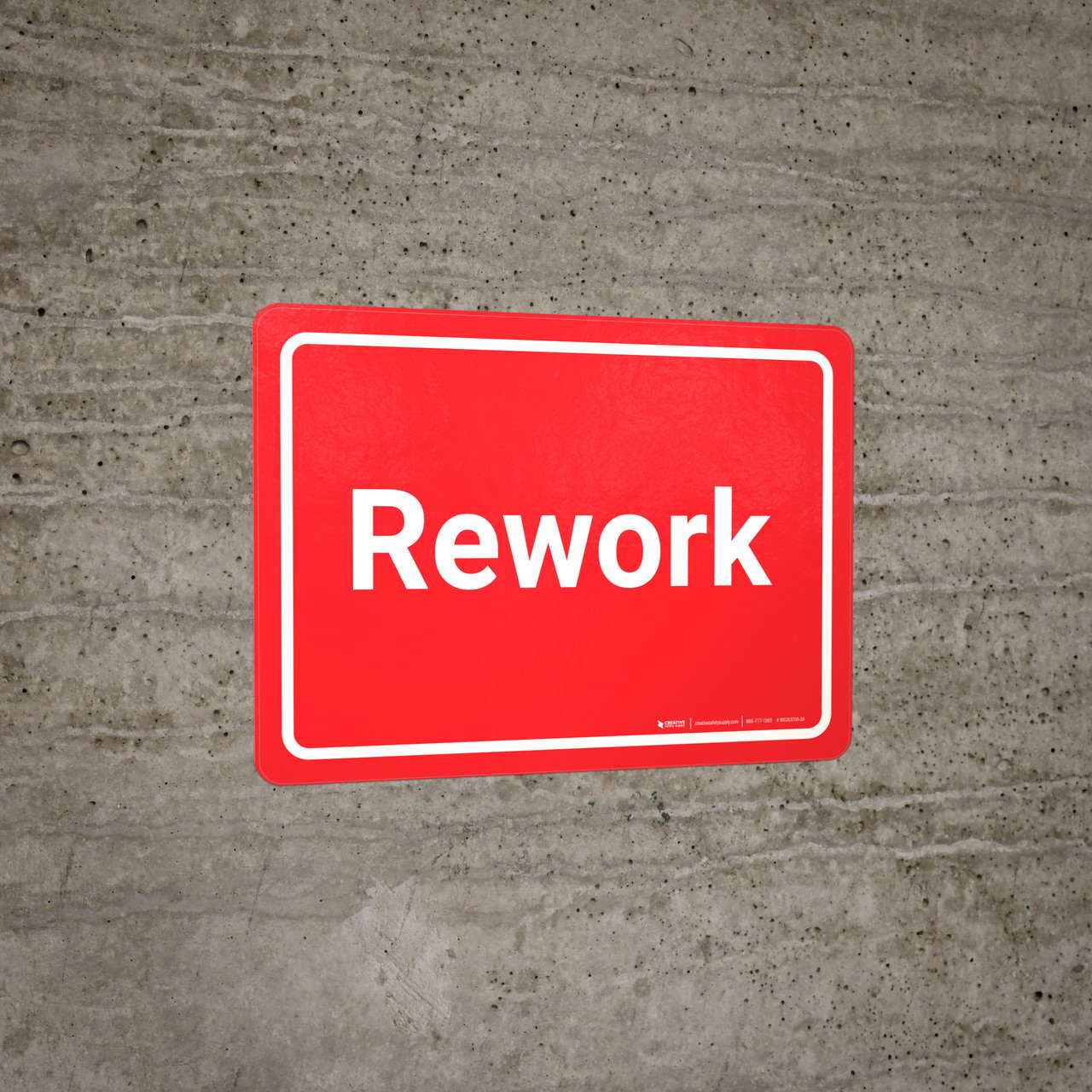 Rework Red Landscape - Wall Sign